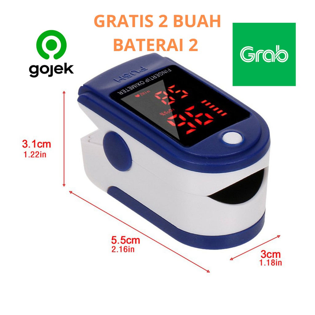 Jual LUCKY!!! Oxymeter Oksimetri Murah Spo2 Pulse Oxymetri Oximetri ...
