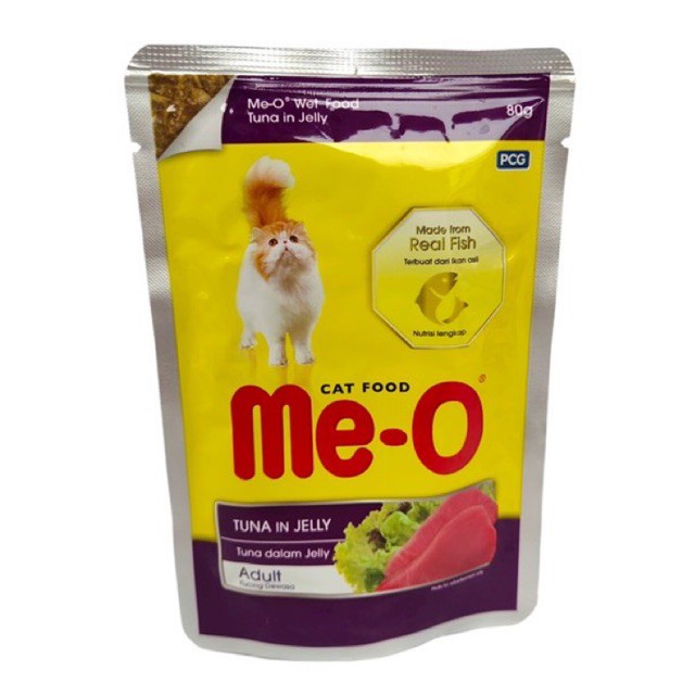 Jual Meo Adult TUNA sachet pouch wetfood makanan basah kucing 80 gram ...