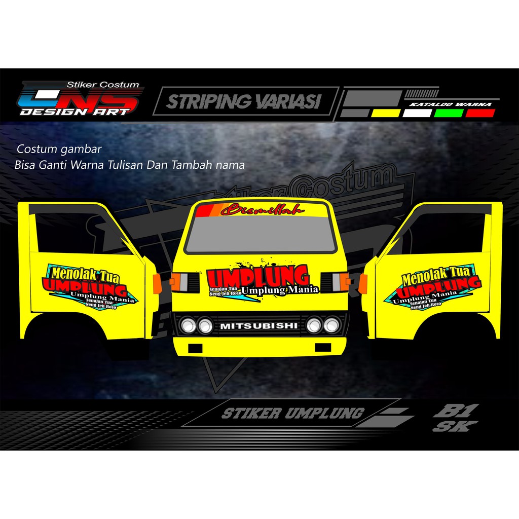 Jual stiker truk umplung sticker decal truk umplung sticker truk ...