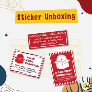 Jual Sticker Unboxing / Stiker Unboxing / Stiker Label Pengiriman ...