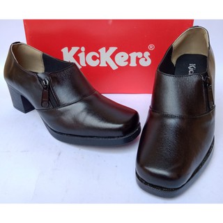 Sepatu pdh wanita kulit asli original kickers boots hak Formal kerja ...