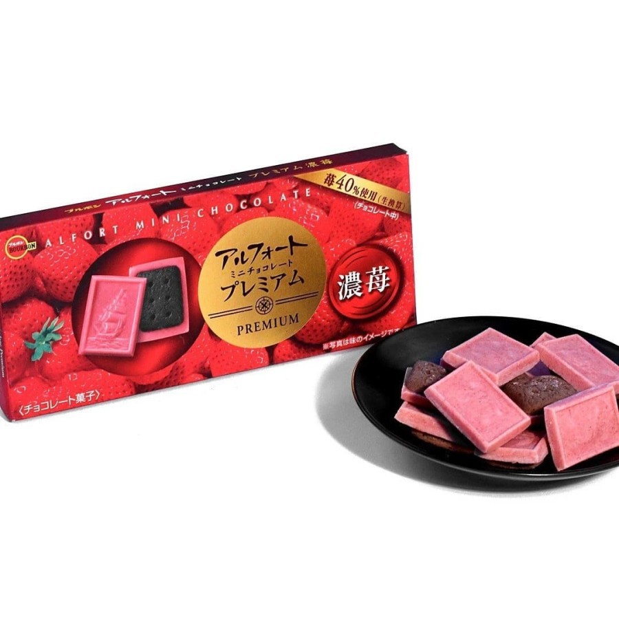 Jual Bourbon Alfort Mini Chocolate Rich Strawberry /Alford Chocolate ...
