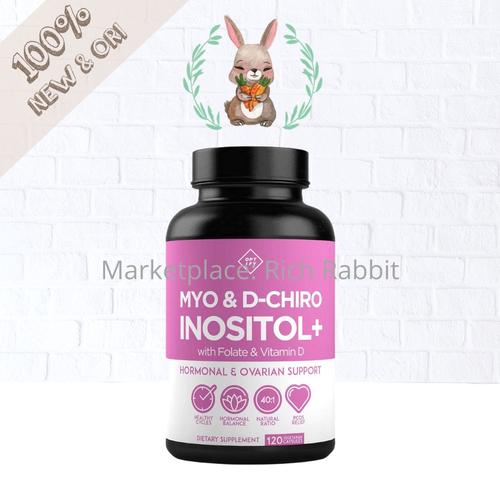 Jual Optify Myo & D-Chiro Inositol+ with Folate & Vitamin D Chiro 120 ...