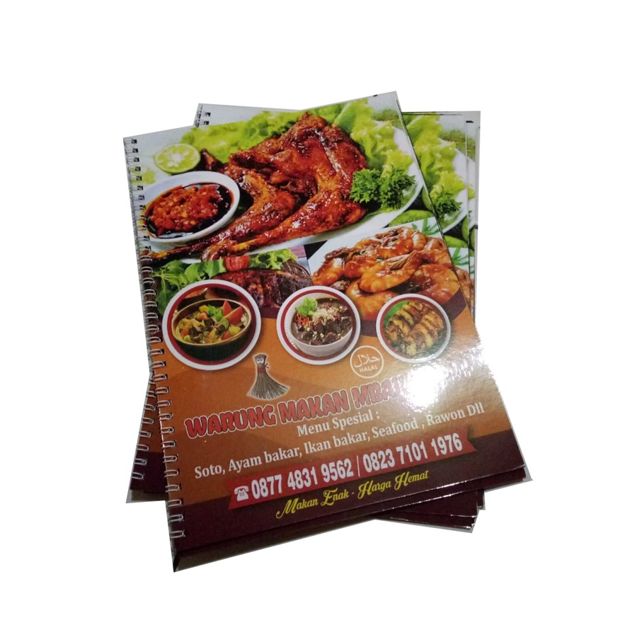 Jual Daftar Buku Menu Makanan Untuk Restoran, Lesehan, Kedai, dll ...