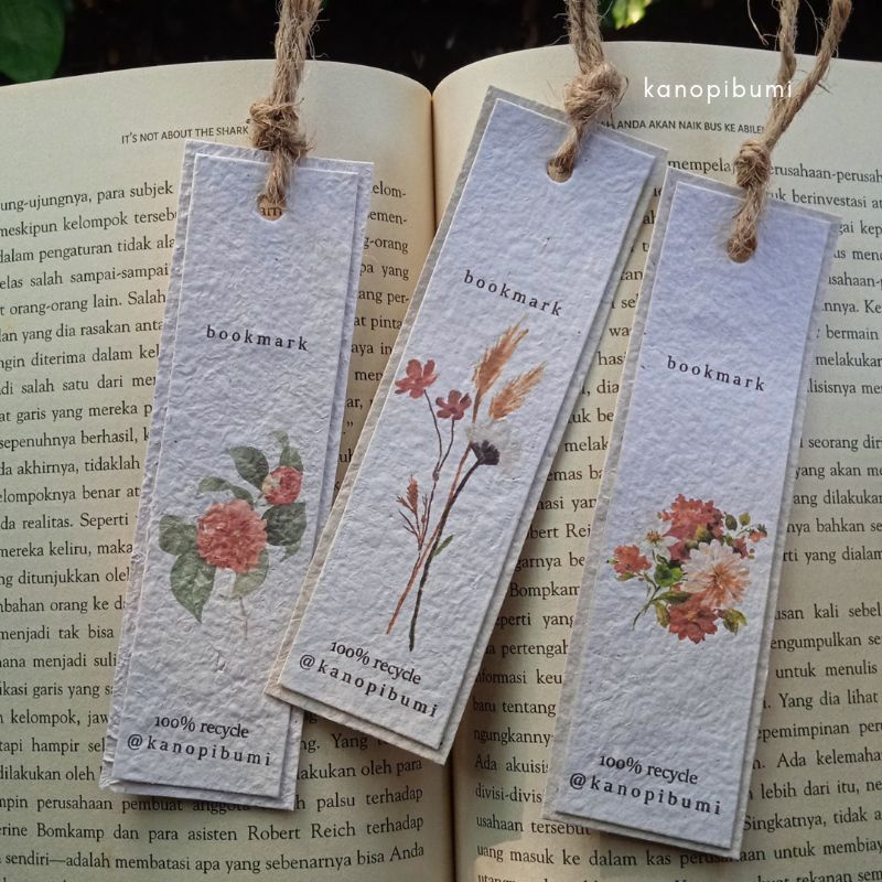 Jual PEMBATAS BUKU / BOOKMARK VINTAGE BUNGA AESTHETIC FLOWER / KERTAS ...