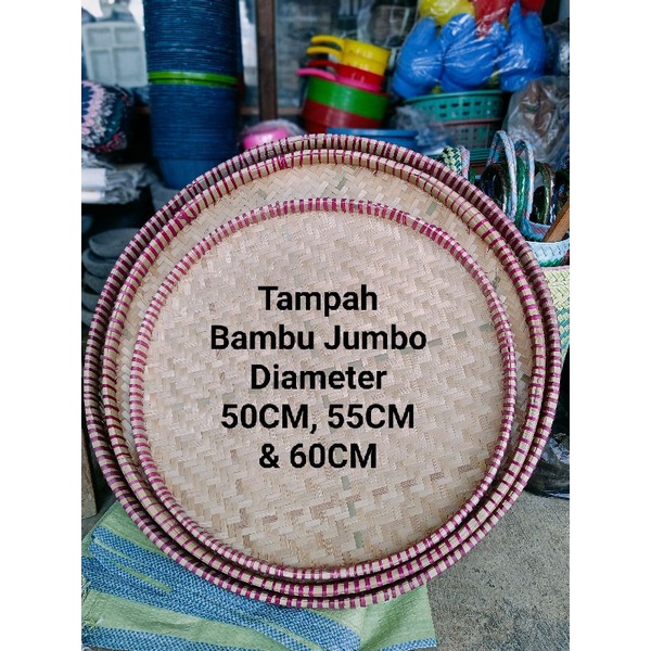 Jual Tampah Bambu Jumbo | Diameter 50, 55 & 60 | cocok untuk tempat ...