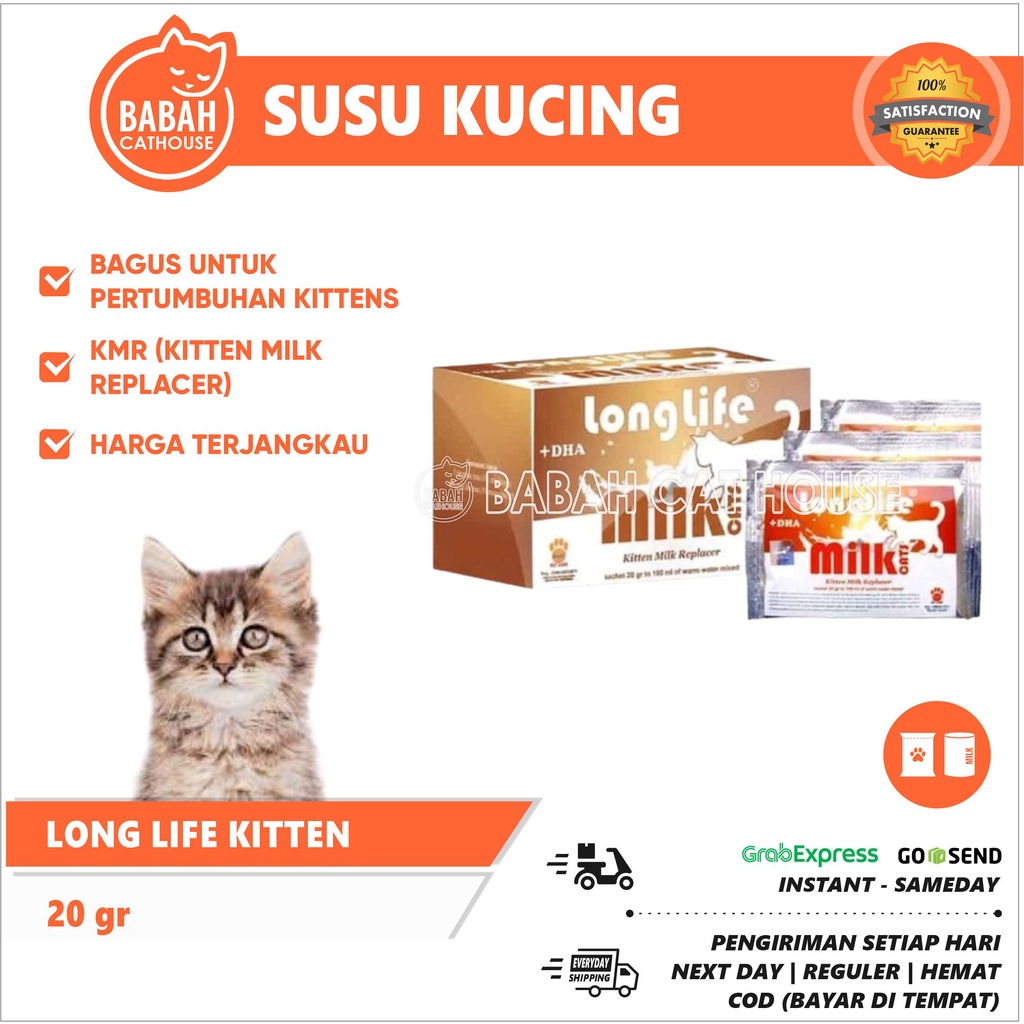 Jual Long Life KITTEN Susu Kucing Bayi Anak Baru Lahir Milk Replacer Untuk Hamil Menyusui Cat ...