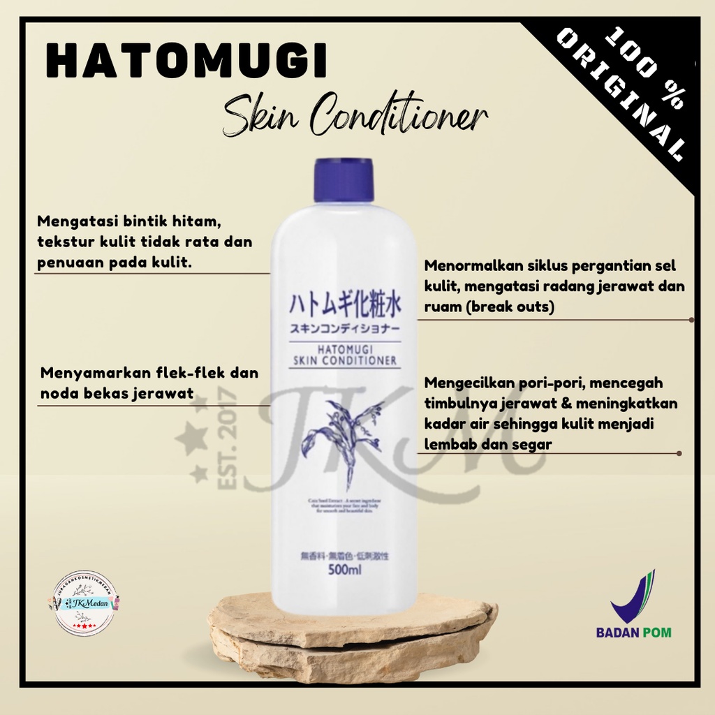 Jual HATOMUGI SKIN CONDITIONER ORIGINAL FULL SEGEL 500ML HATOMUGI JAPAN ...