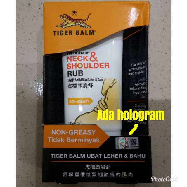 Jual Tiger Balm Neck & Shoulder Rub Cream Balsam Non Greasy Indonesia ...