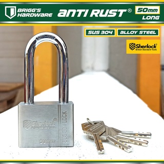 Jual SHERLOCK Gembok ANTI RUST 50 mm panjang-Stainless Steel 304 anti ...