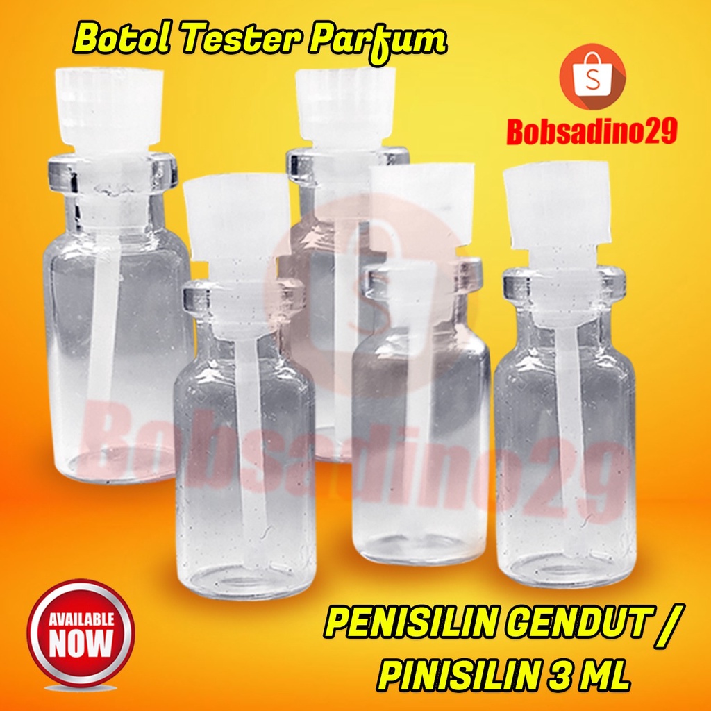 Jual Botol kosong 3ml/botol penisilin/botol tester natural/botol vial ...