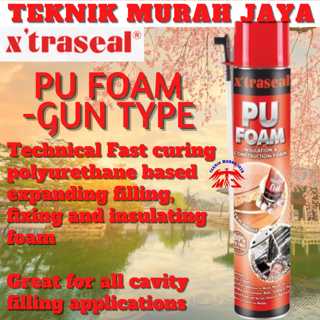 Jual XTRASEAL PU FOAM Sealant Cairan Busa Foam Polyurethane Soundproof | Shopee Indonesia