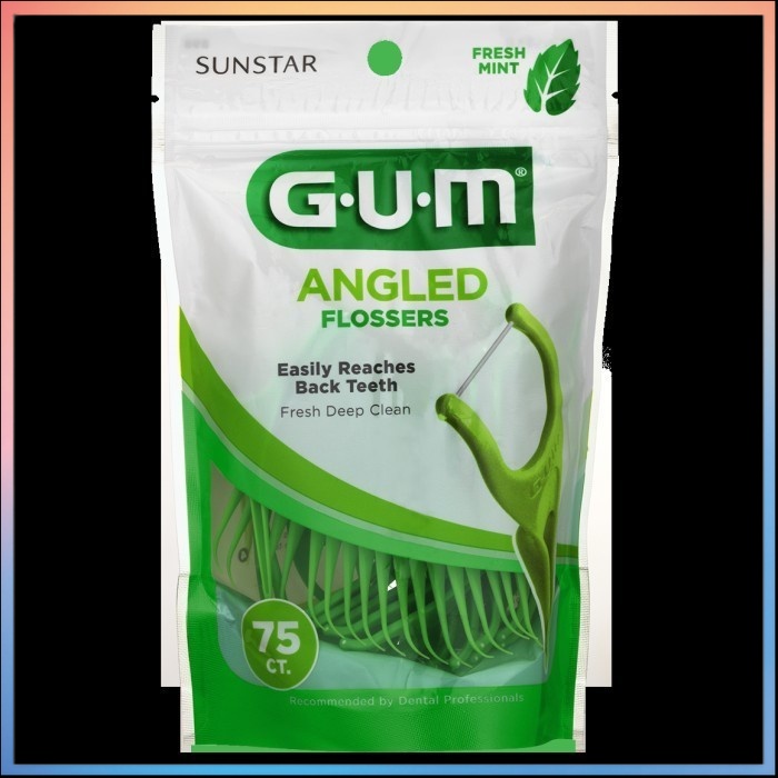 Jual GUM Sunstar ANGLED FLOSSER isi 75 pcs / GUM Eez thru 1 Lusin | Shopee Indonesia