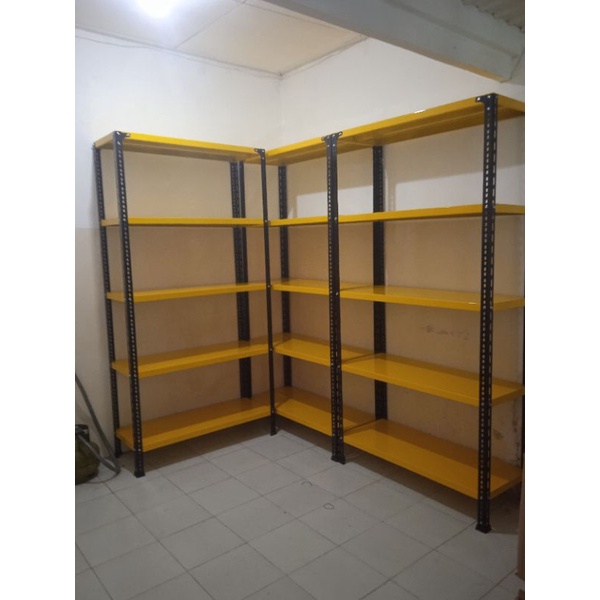 Jual Rak besi siku 5 susun L30xP100xT200 cm rak besi siku serbaguna rak ...