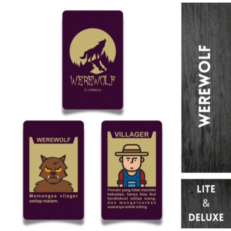 Jual Q369 - Kartu Permainan Werewolf / Werewolf Card | Shopee Indonesia