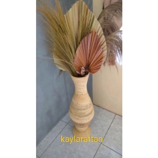 Jual Vas bunga rotan /Gucci rotan ukuran 70cm (sudah finishing pernis ...