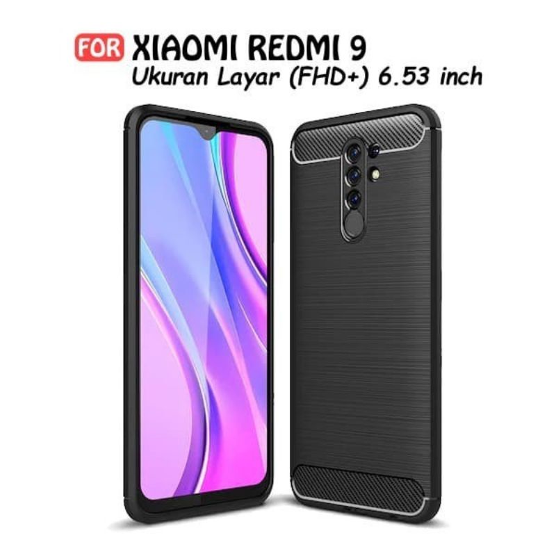 Jual SOFCASE REDMI 9 - SLIM FIT CARBON XIAOMI REDMI 9 BIASA -BC ...