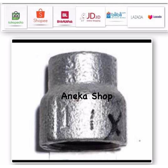 Jual Volk Sok Besi 1.1/4x1 inch Galvanis Galunggung | Shopee Indonesia