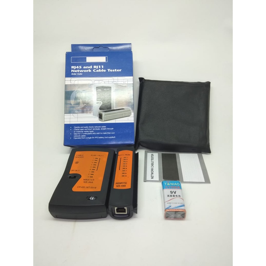 Alat Tes Kabel UTP/LAN (Tester Kabel UTP/LAN) RJ45 & RJ11 | Shopee ...