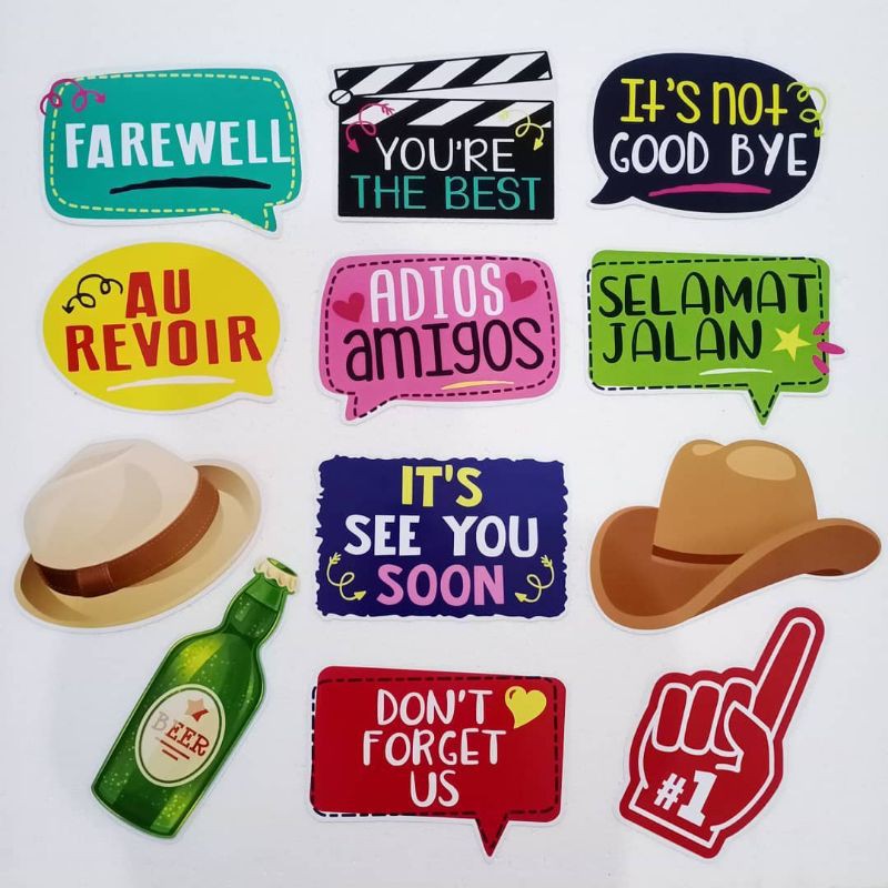 Jual FAREWELL PROPS Fun Props Photobooth Aksesoris Foto Dekorasi ...