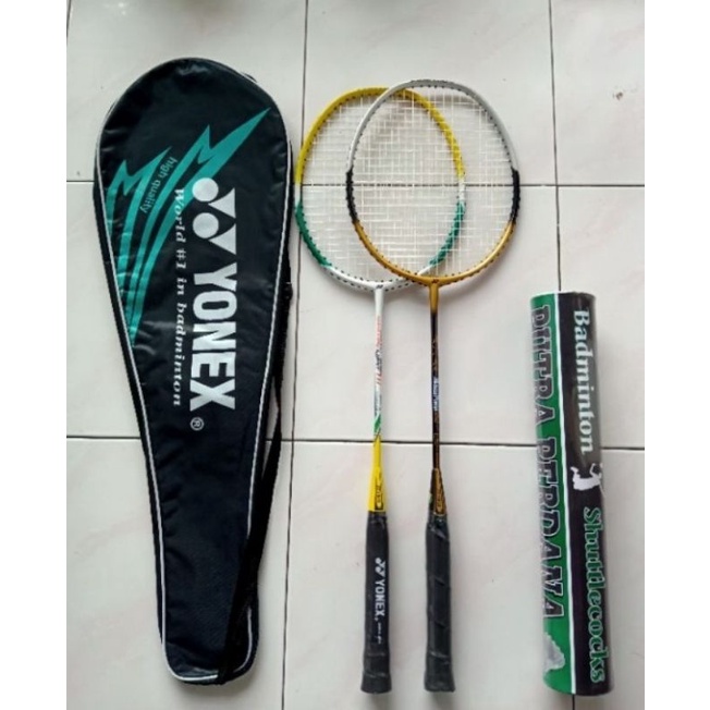 Jual Raket Badminton / Paket lengkap raket badminton isi raket 2 , tas ...