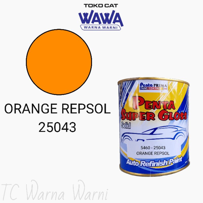 Jual cat duco Penta Super Gloss Orange Repsol 25043 200gr | Shopee ...