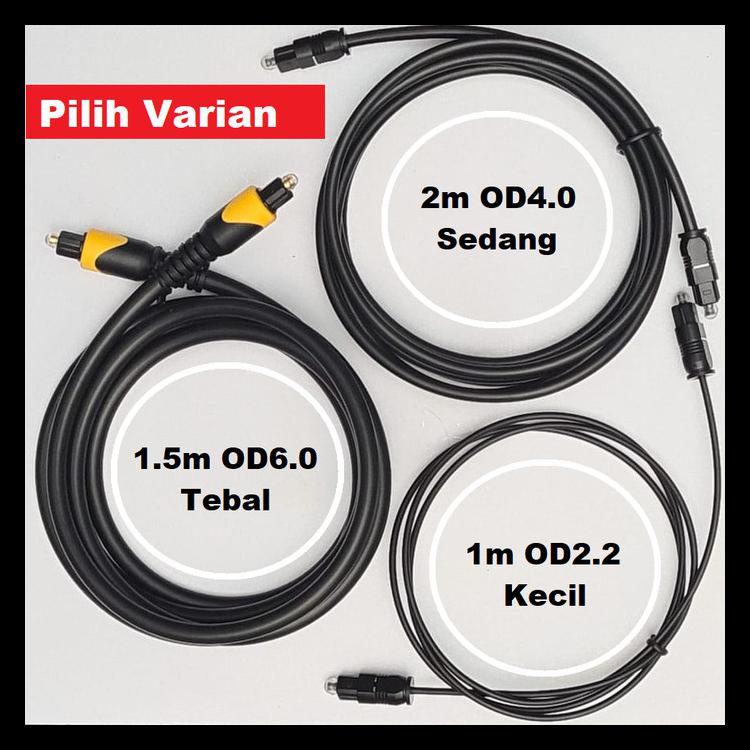 Jual KABEL OPTIK AUDIO DIGITAL OPTICAL TOSLINK SPDIF TV-DECODER ...