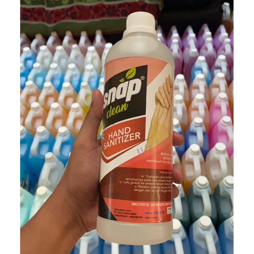 Jual Hand Sanitizer Snap clean 1 Liter atau 1000 ml Termurah ...