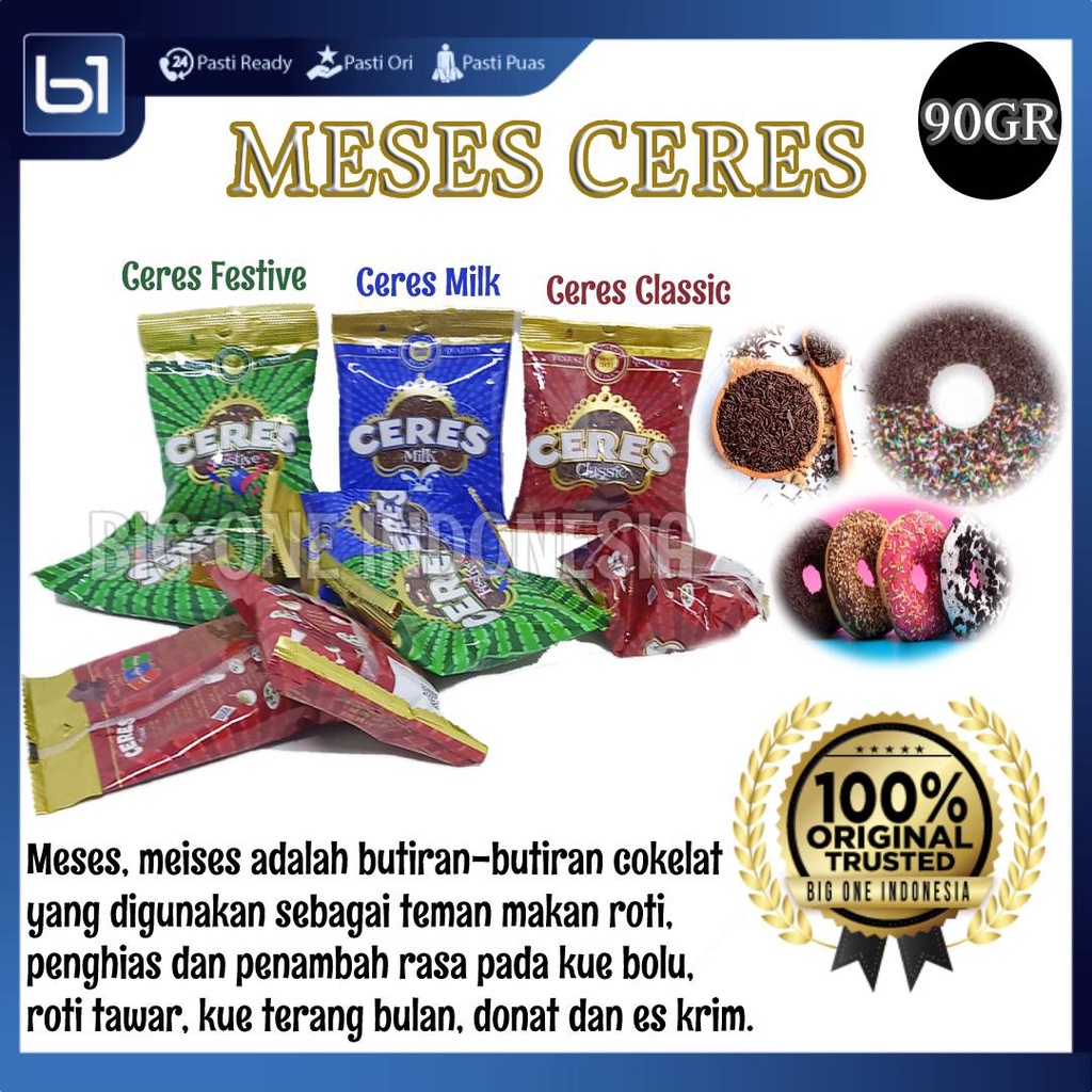 Jual MESES CERES 90gr PCS, Ceres Coklat 90 Gr, Meses Hagelslag ...