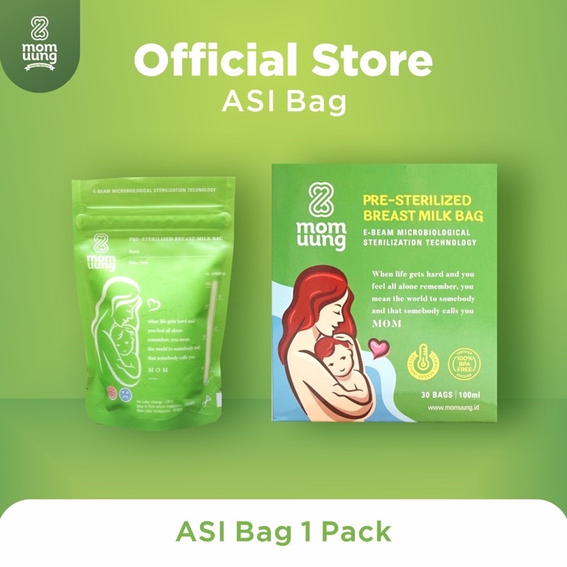 Jual ASI BAG / KANTONG ASIP / Pre-sterilized Breast Milk Bag MOM UUNG ...