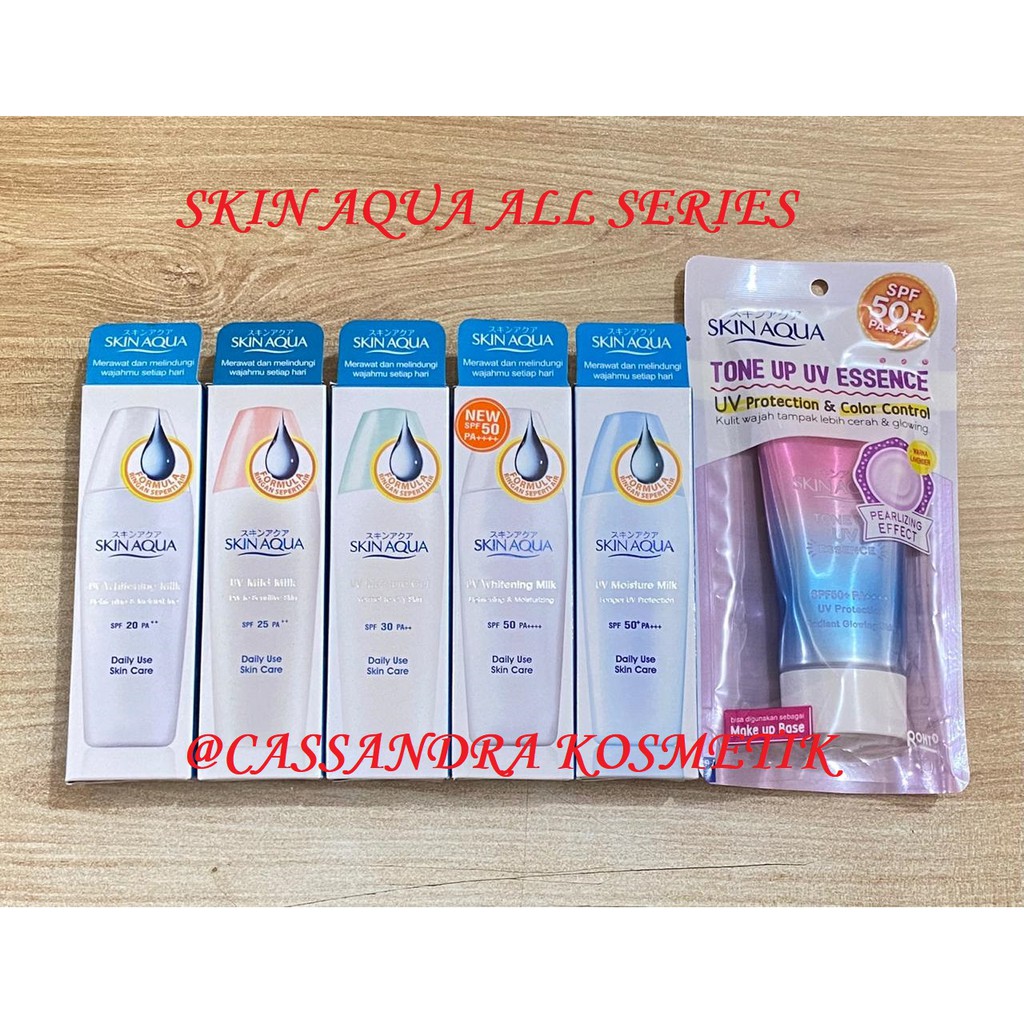 Jual CASSANDRAKOSMETIK SKIN AQUA SUNSCREEN SPF 50 / SKINAQUA UV ...