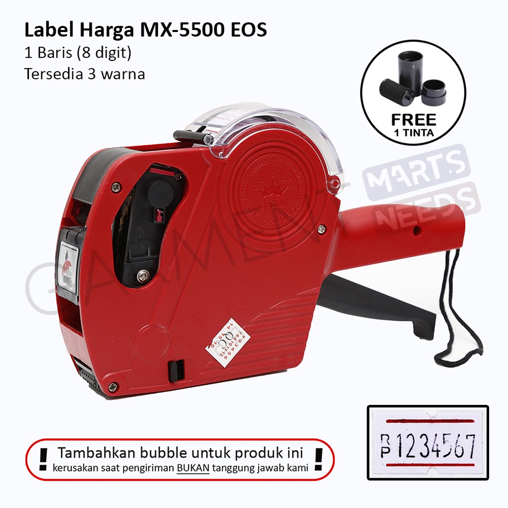 ALAT LABEL HARGA PRICE LABELLER MX 5500 | Shopee Indonesia