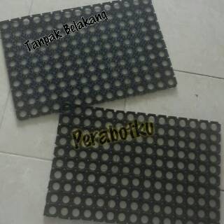 Jual Keset karet LUBANG HITAM Texture lentur kompos anti licin slip ...