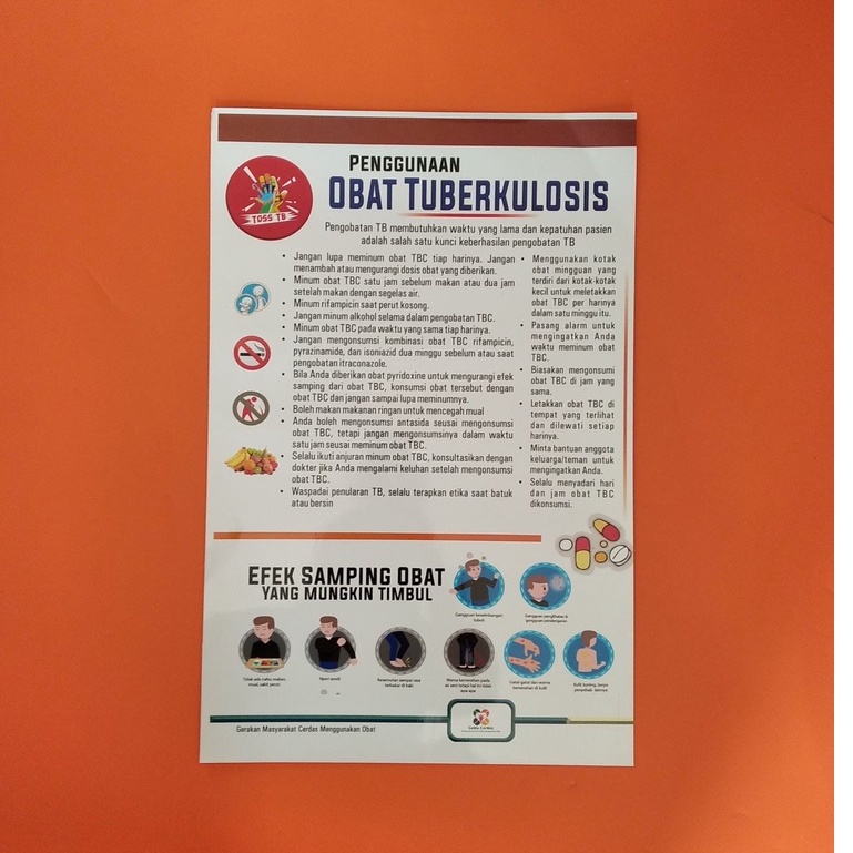 Jual Poster Kesehatan, Penggunaan Obat Tuberkulosis | Shopee Indonesia