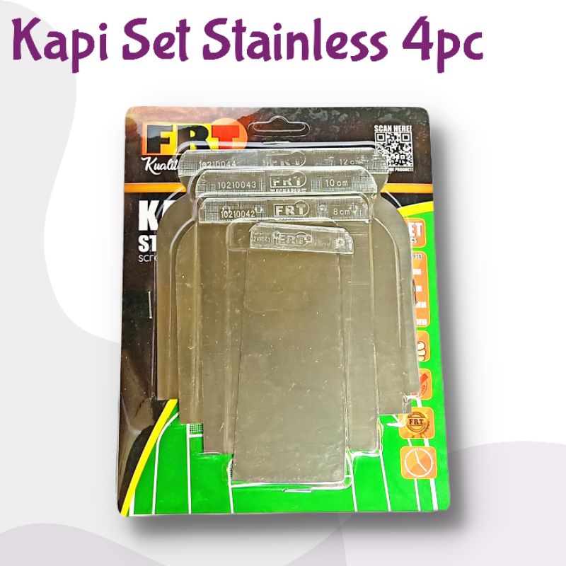 Jual Kapi Set Stainless / Scraper Set 4pc | Shopee Indonesia