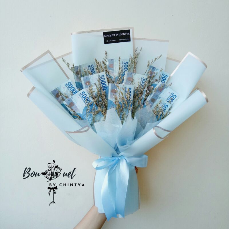 Jual BUKET BUNGA BUCKET UANG ASLI MONEY BOUQUET HADIAH WISUDA ULANG ...