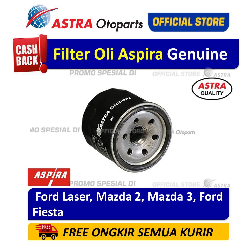 Jual Filter Oli/ Oil Filter Aspira untuk Mobil FORD LASER, MAZDA 2 ...