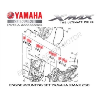 Jual Bosh engine mounting Yamaha XMAX X MAX original fulset | Shopee ...