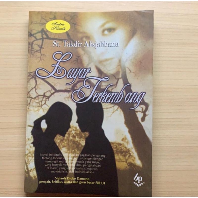 Jual Original Novel Layar Terkembang Sultan Takdir Alisjahbana Buku ...