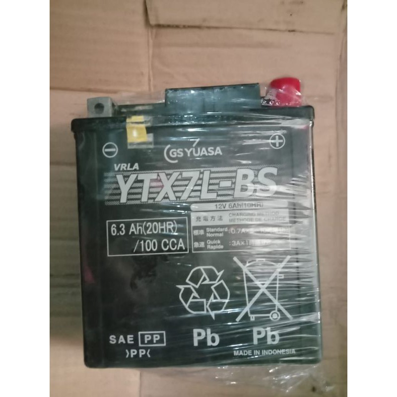 Jual acu aki motor YTX7L YUASA KLX VESPA ORIGINAL | Shopee Indonesia