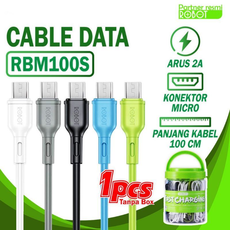 Jual Robot data Cable RBM100S colorfull Kabel Data 2A | Shopee Indonesia