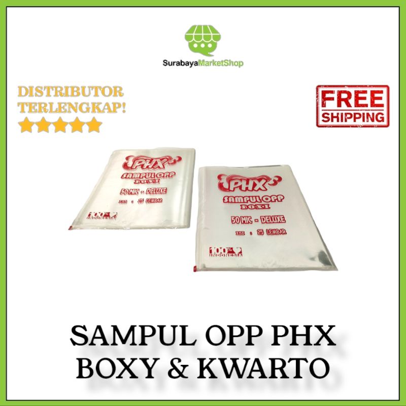 Jual Sampul Buku Plastik Opp Boxy Kwarto Lks Folio 1 Pack
