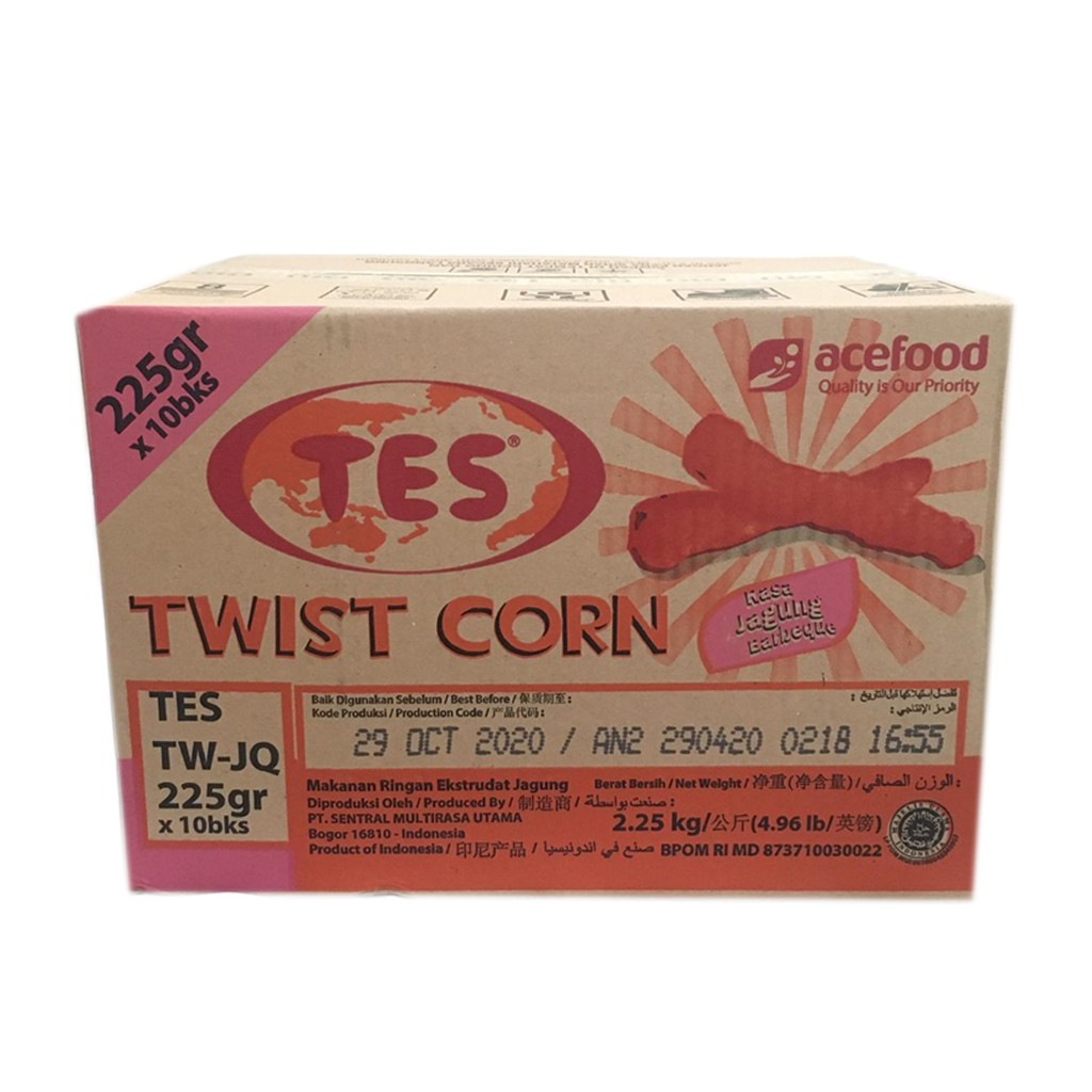 Juara Snack - Twist Corn TES Isi 10pcs - DUS | Shopee Indonesia