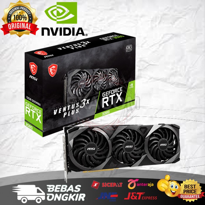 Jual VGA MSI RTX 3080 Ventus 3X 12G OC GDDR6X | Shopee Indonesia