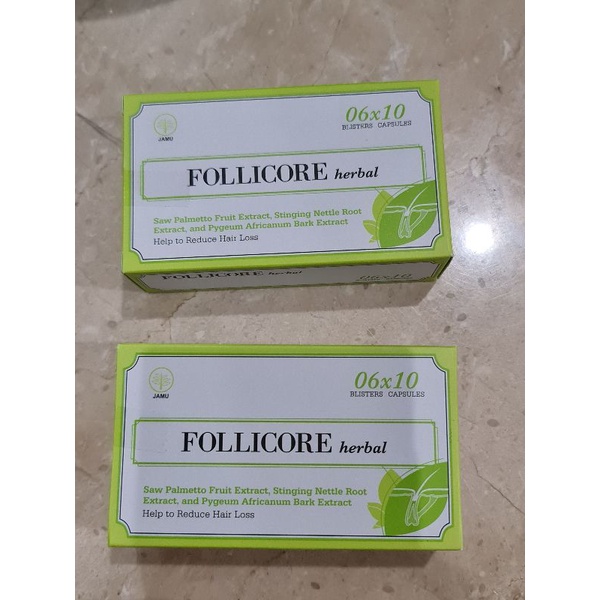 Jual Follicore Herbal Kapsul Penumbuh Rambut 6 stripe x 10 kapsul ...