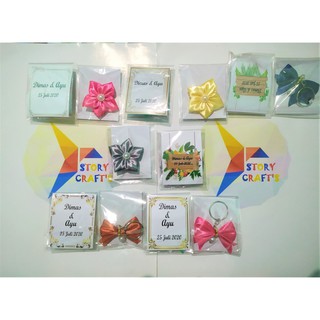 Jual label nama souvenir pernak pernik pesta acara ukuran 6,5 cm x 5 cm ...