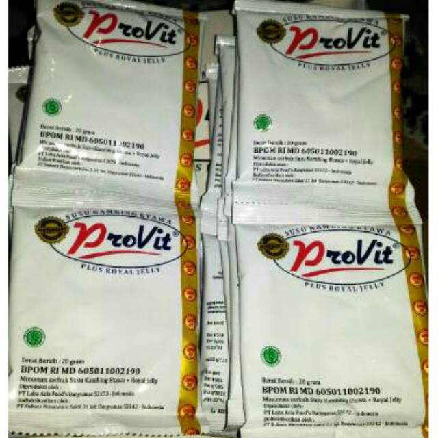 Jual Susu kambing Etawa provit plus royal jelly per 10 sachet | Shopee ...