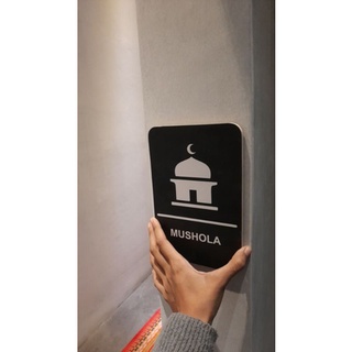 Jual papan tanda mushola - sign mushola - sign board Acrylic - sign ...