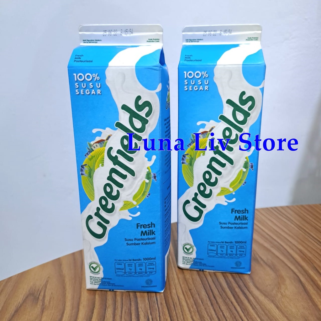 Jual Susu Greenfields Fresh Milk 1 L Susu Pasteurisasi 100% susu segar ...