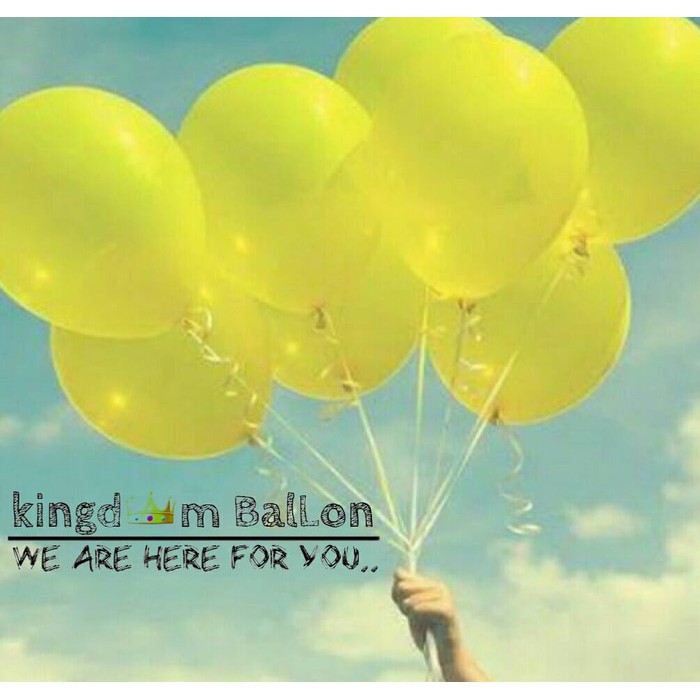 Jual Balon metalik kuning / balon latex / balon karet | Shopee Indonesia